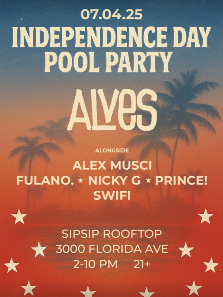 Independence Day Pool Party at SipSip Rum Bar Rooftop - 305 Hive®