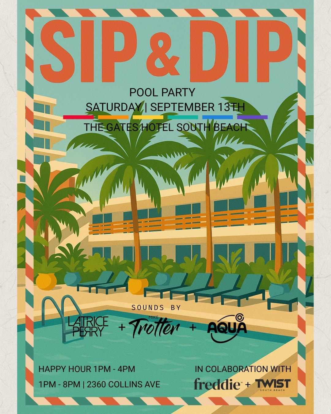 Sip and Dip at The Gates Hotel South Beach with The Shoreline Social ...